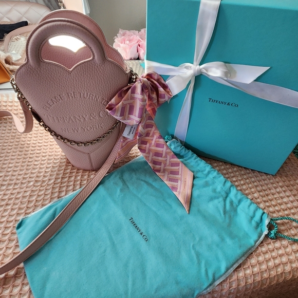 Tiffany & Co. | Bags | Tiffany Co Mini Crossbody Bag W Ribbon Scarf ...